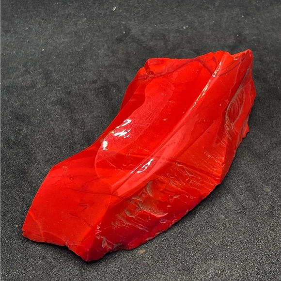 Other | Red Banded Slag Glass | Poshmark